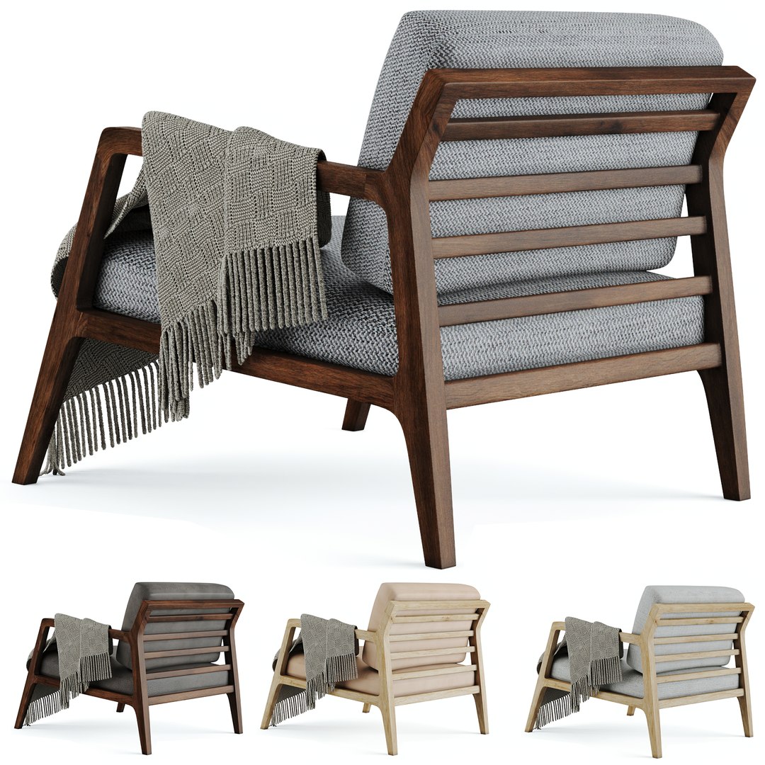 3D Denman Armchair Chair - TurboSquid 1669886