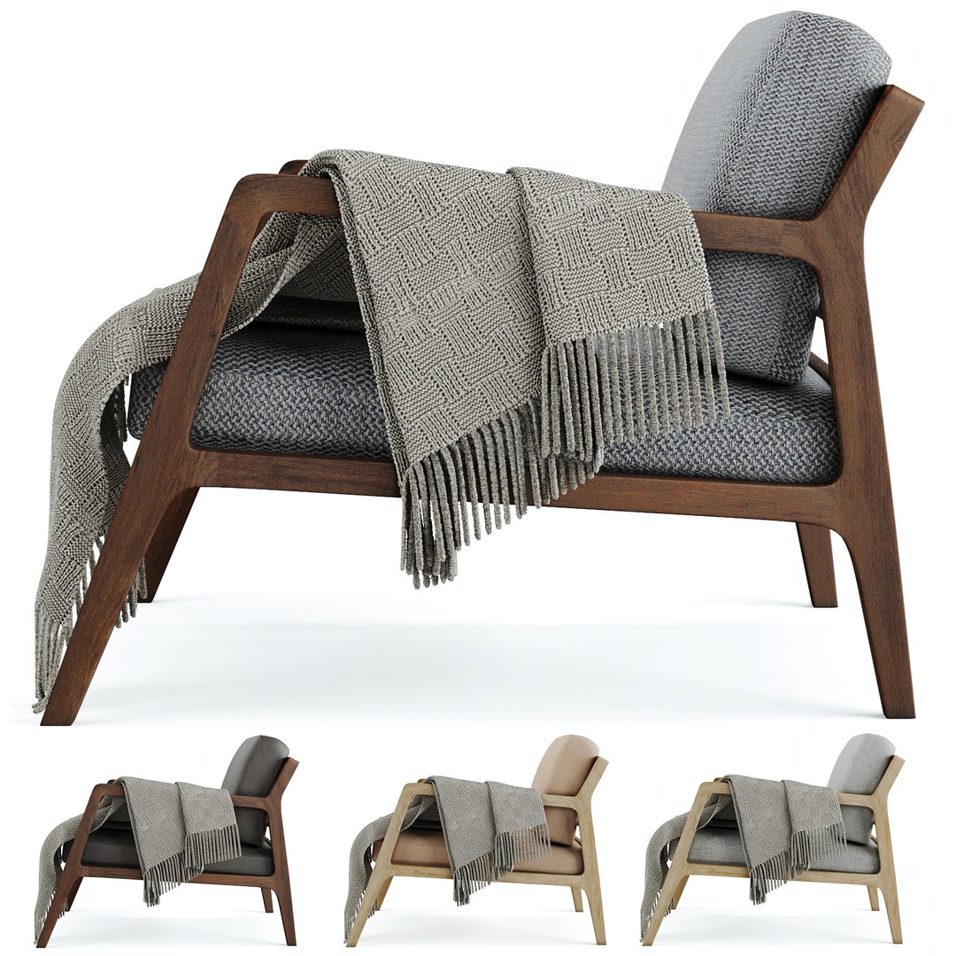 3D Denman Armchair Chair - TurboSquid 1669886