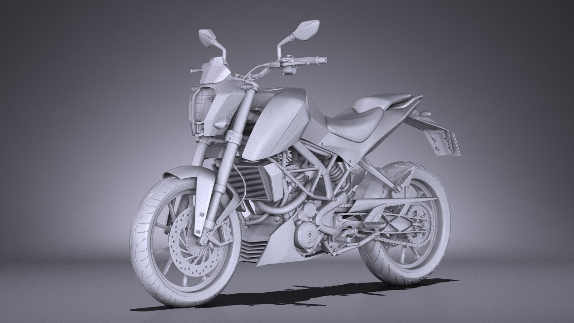 3d Ktm Duke 390 Model