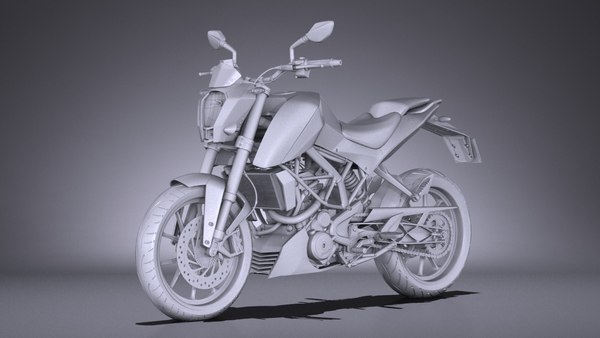 3d ktm duke 390 model