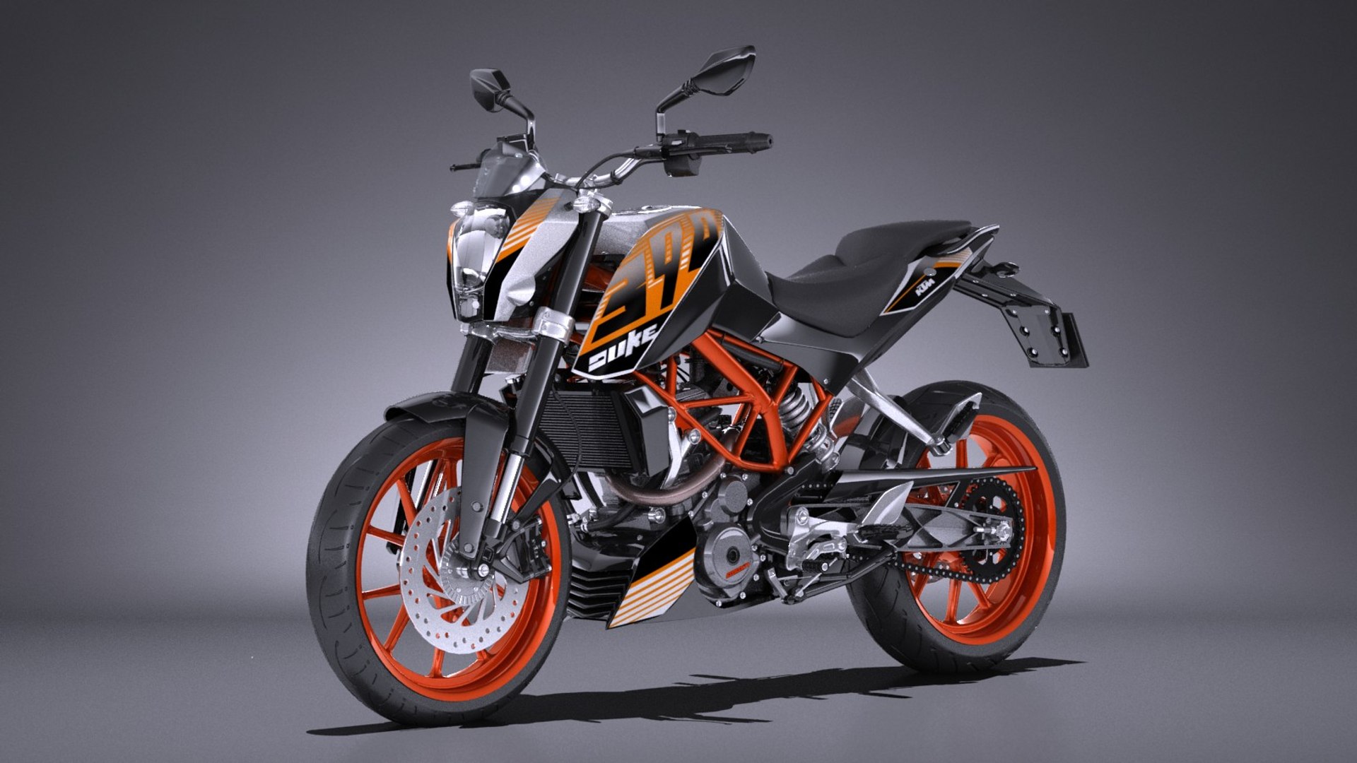 3d ktm duke 390 model