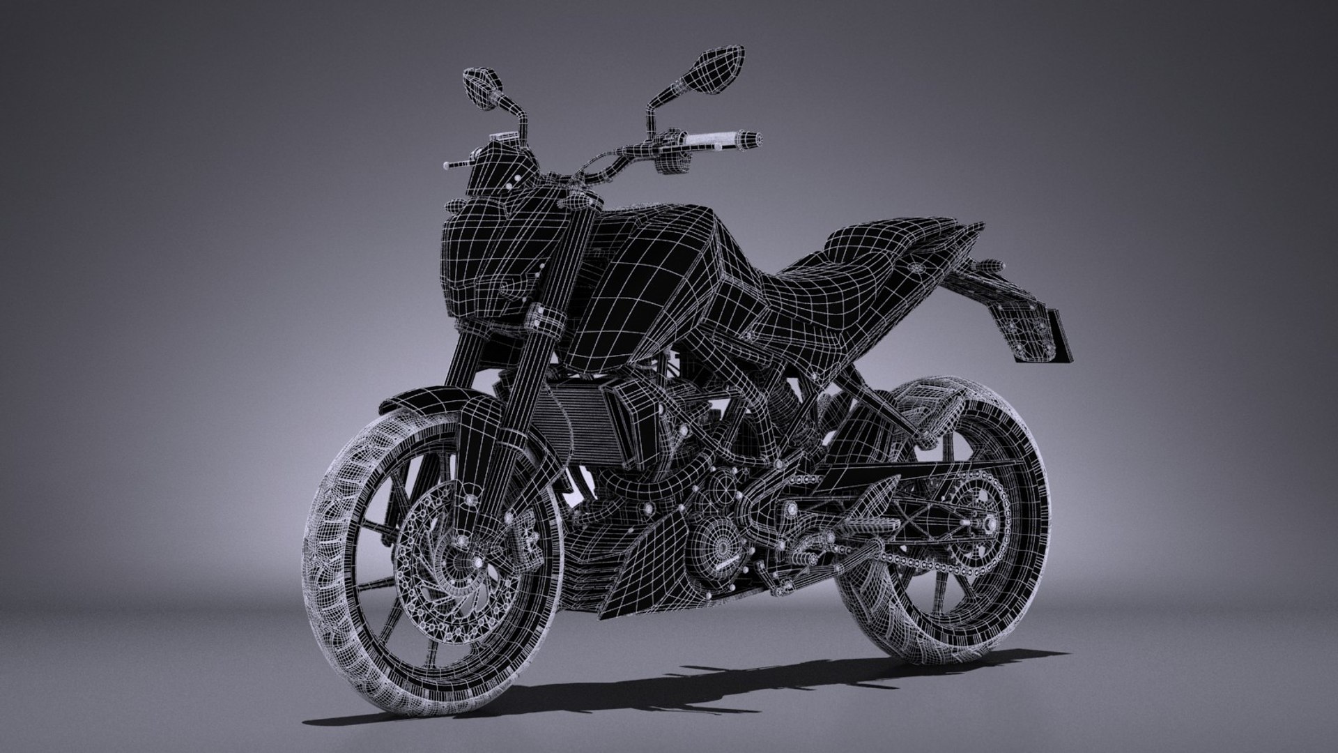 3d Ktm Duke 390 Model