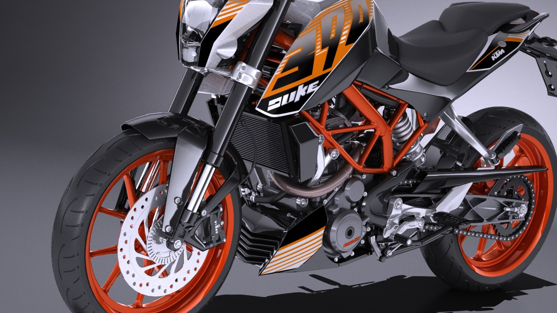 3d Ktm Duke 390 Model