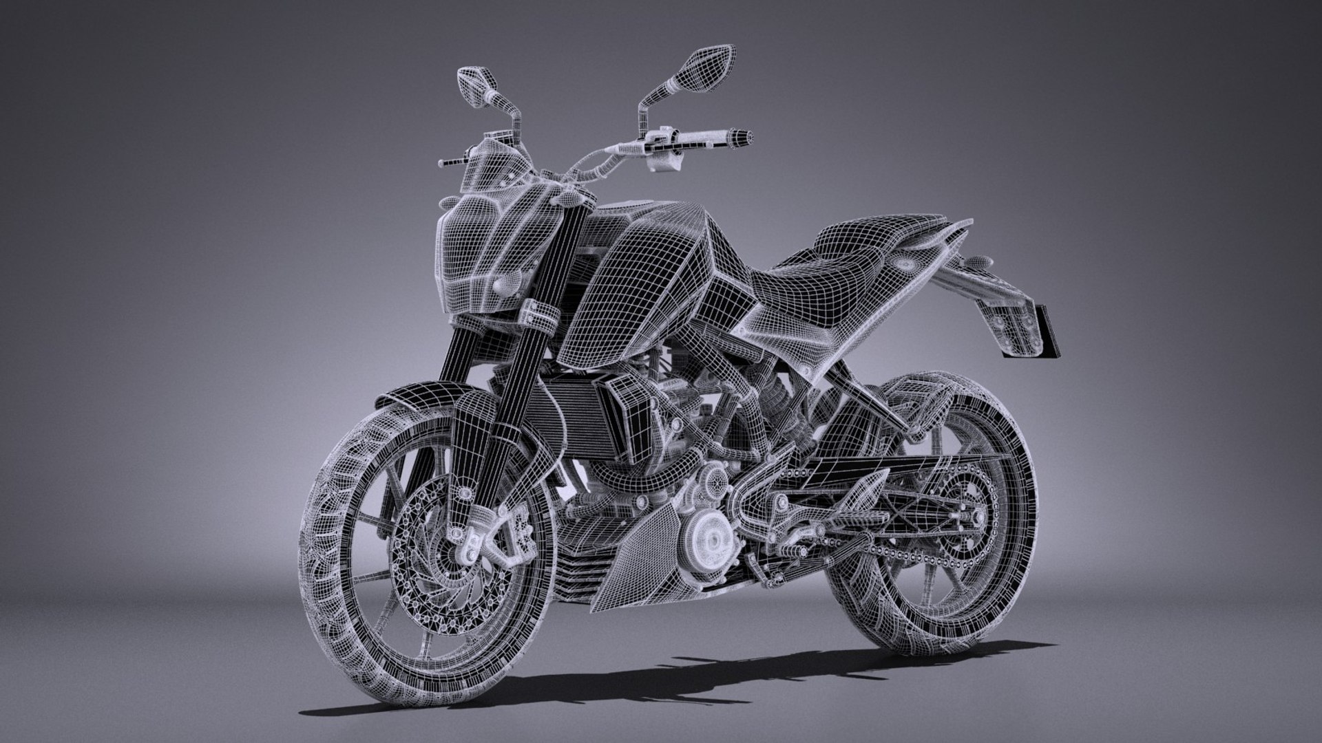 3d Ktm Duke 390 Model