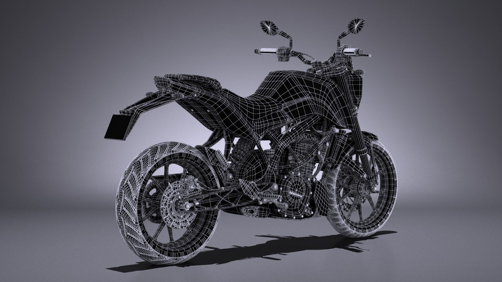 3d Ktm Duke 390 Model