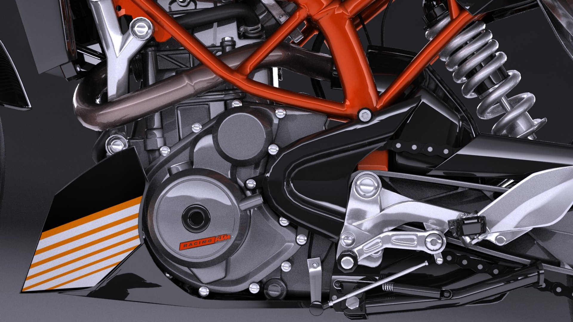 3d Ktm Duke 390 Model