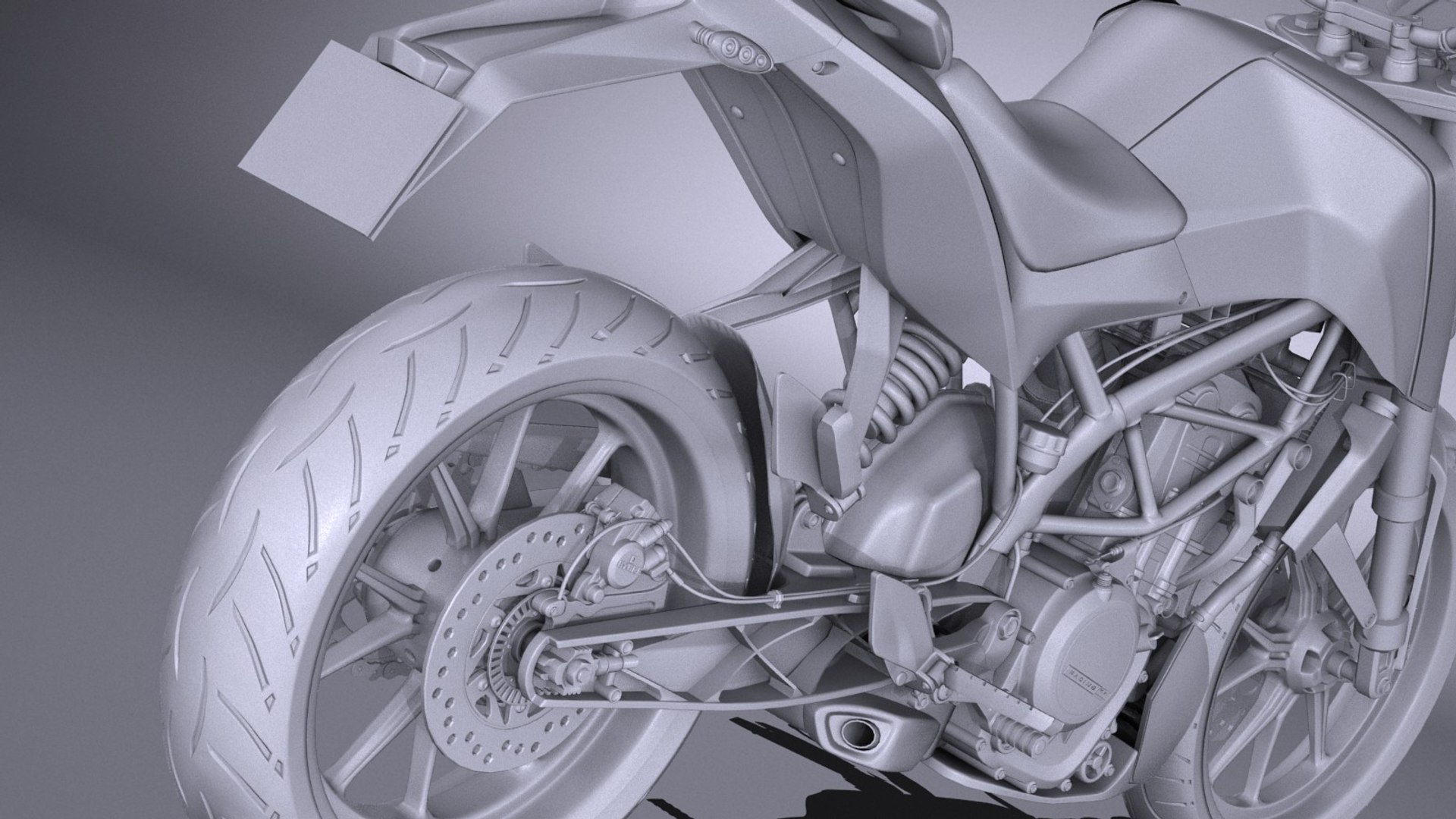 3d Ktm Duke 390 Model