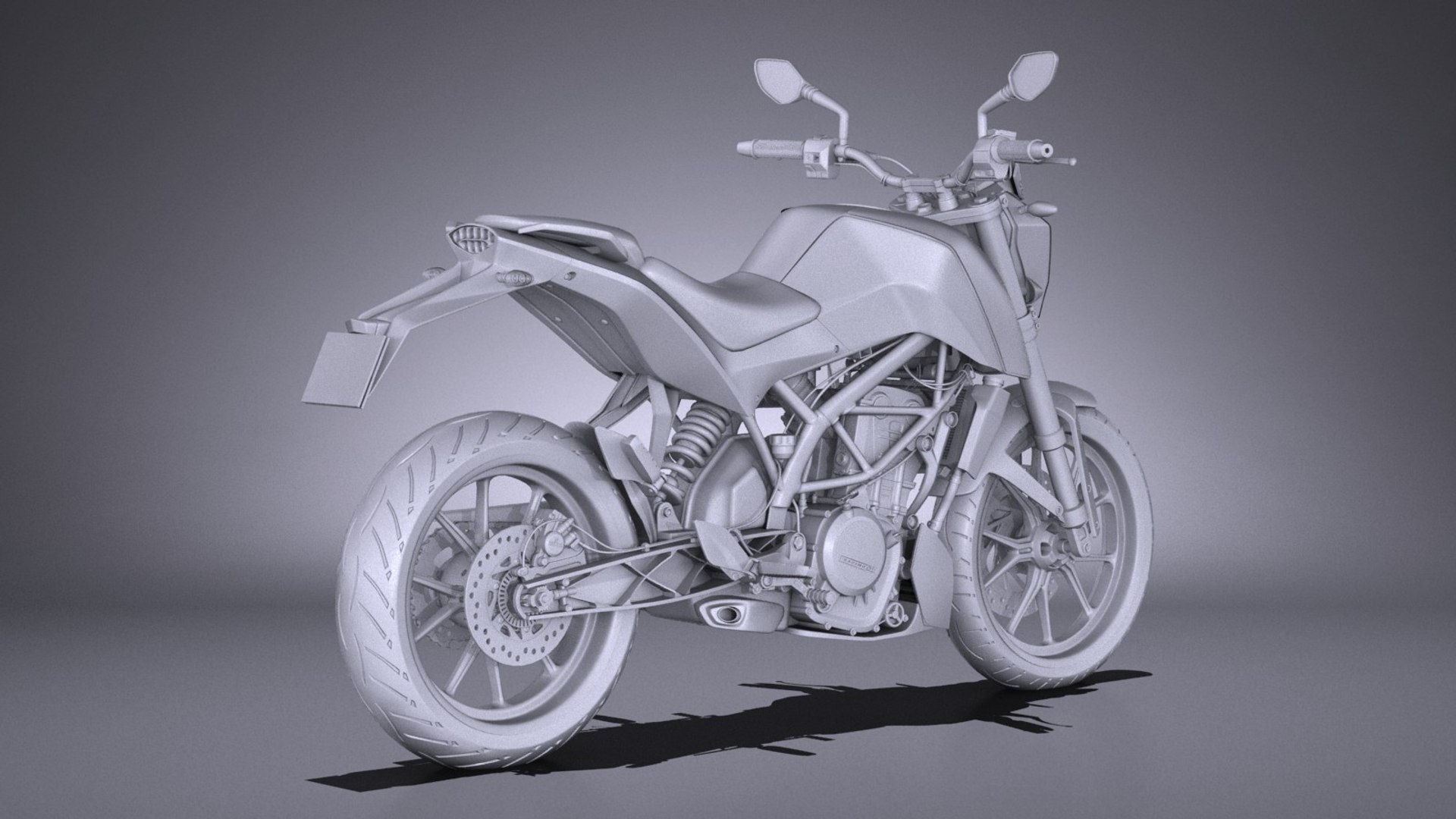 3d Ktm Duke 390 Model