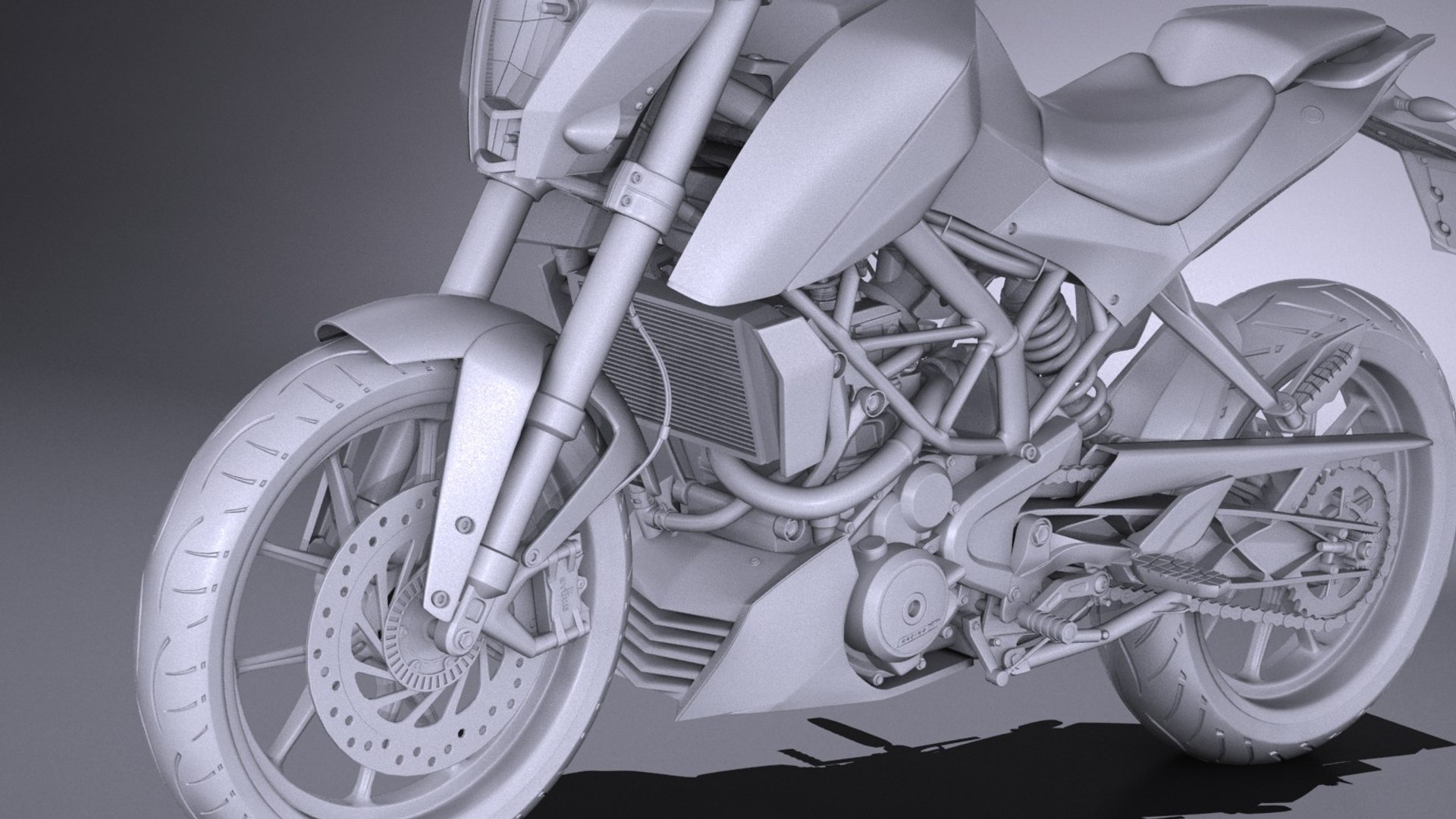 3d Ktm Duke 390 Model