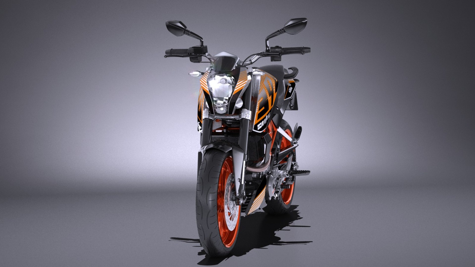 3d Ktm Duke 390 Model