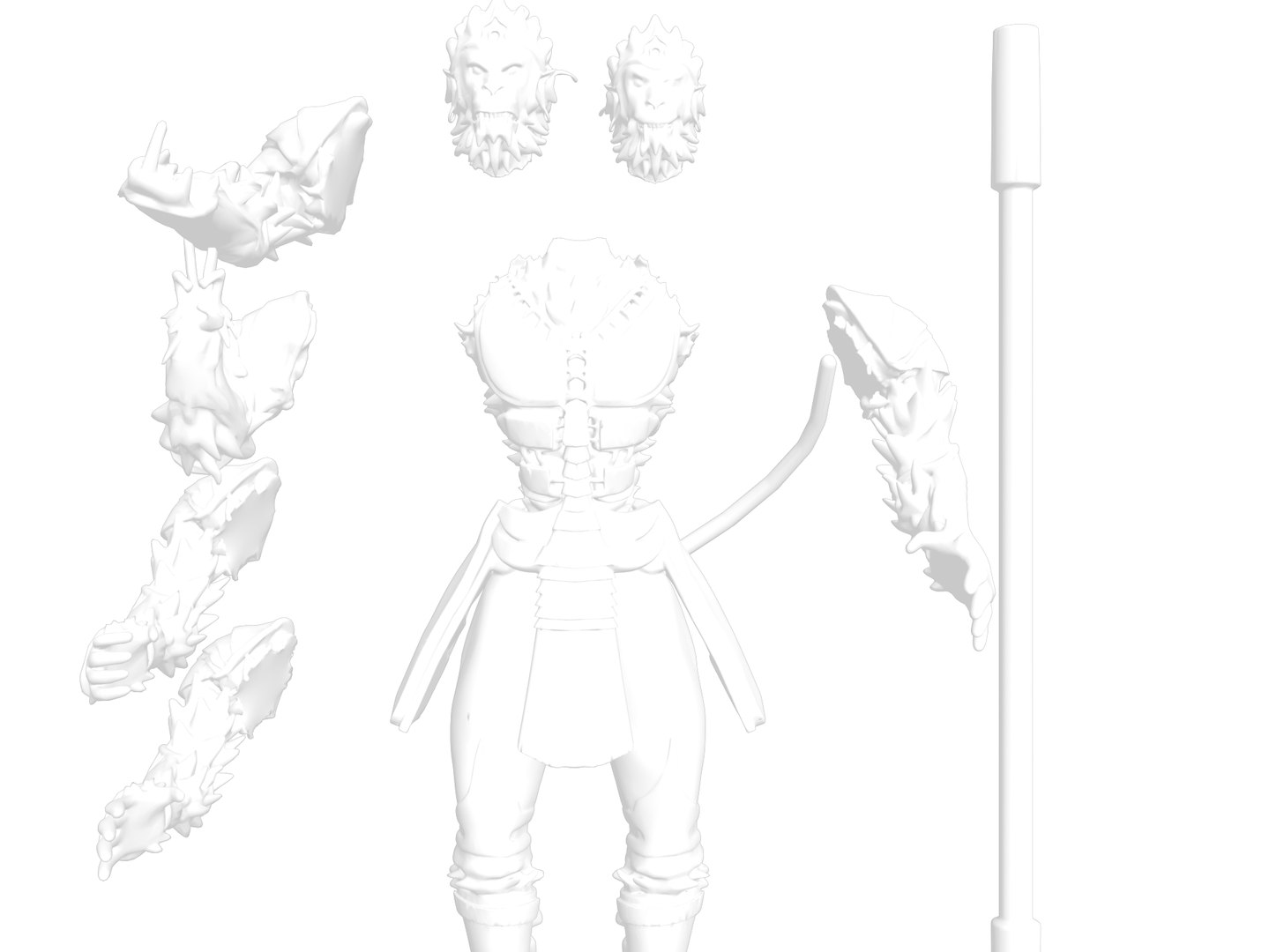 3D Sun Wukong Monkey King Model - TurboSquid 1316031