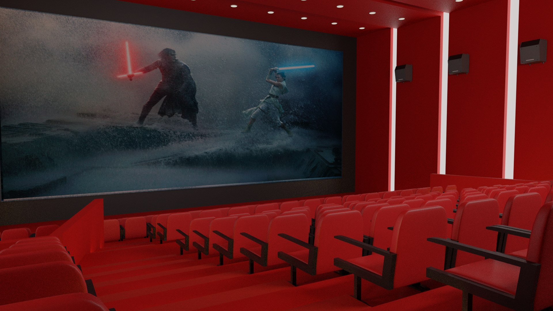 Movie Theater 3D Model - TurboSquid 1505824