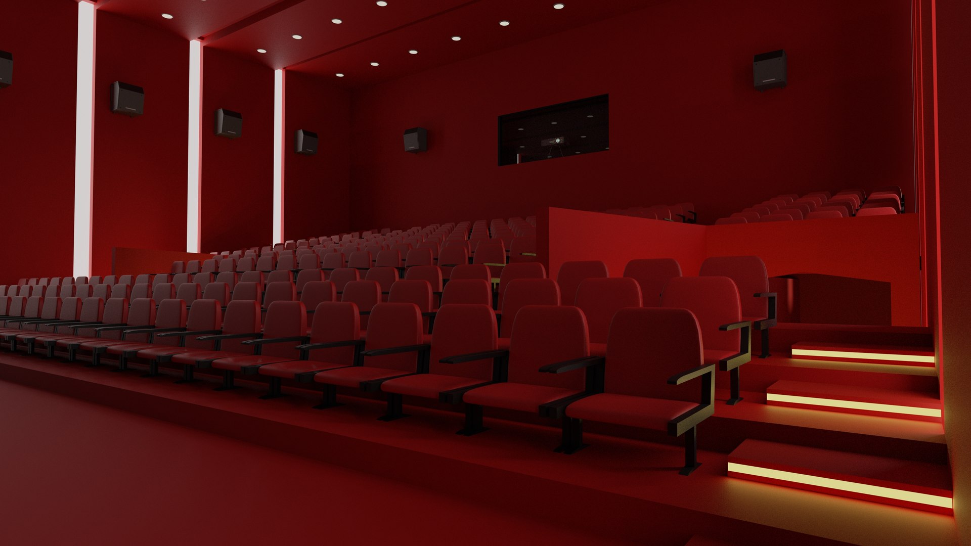 Movie Theater 3D Model - TurboSquid 1505824