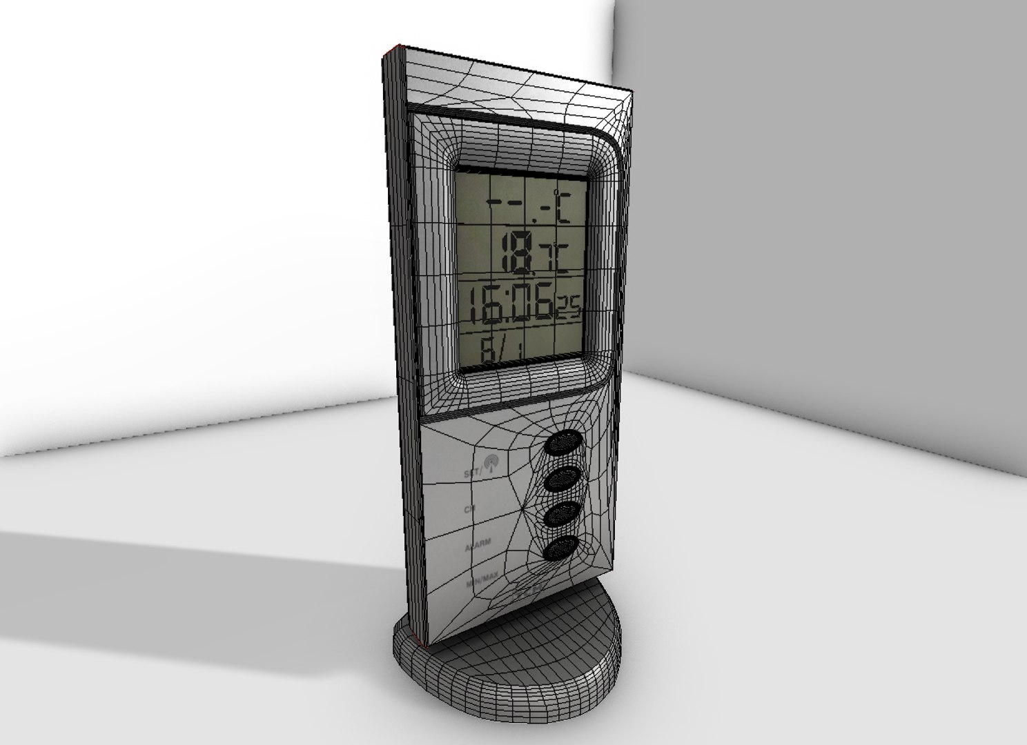 digital room thermometer 3d model