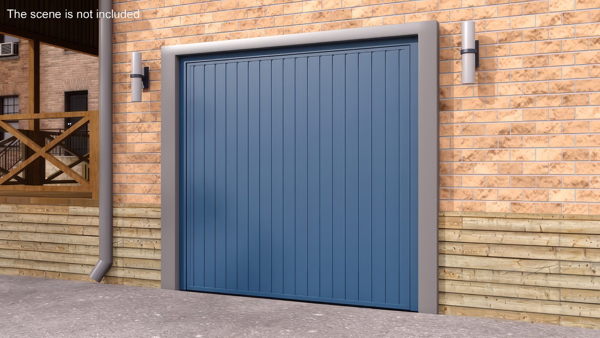 Traditional Automatic Garage Door Model - TurboSquid 2327232