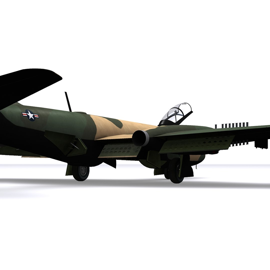 3d model martin b-57 canberra bomber