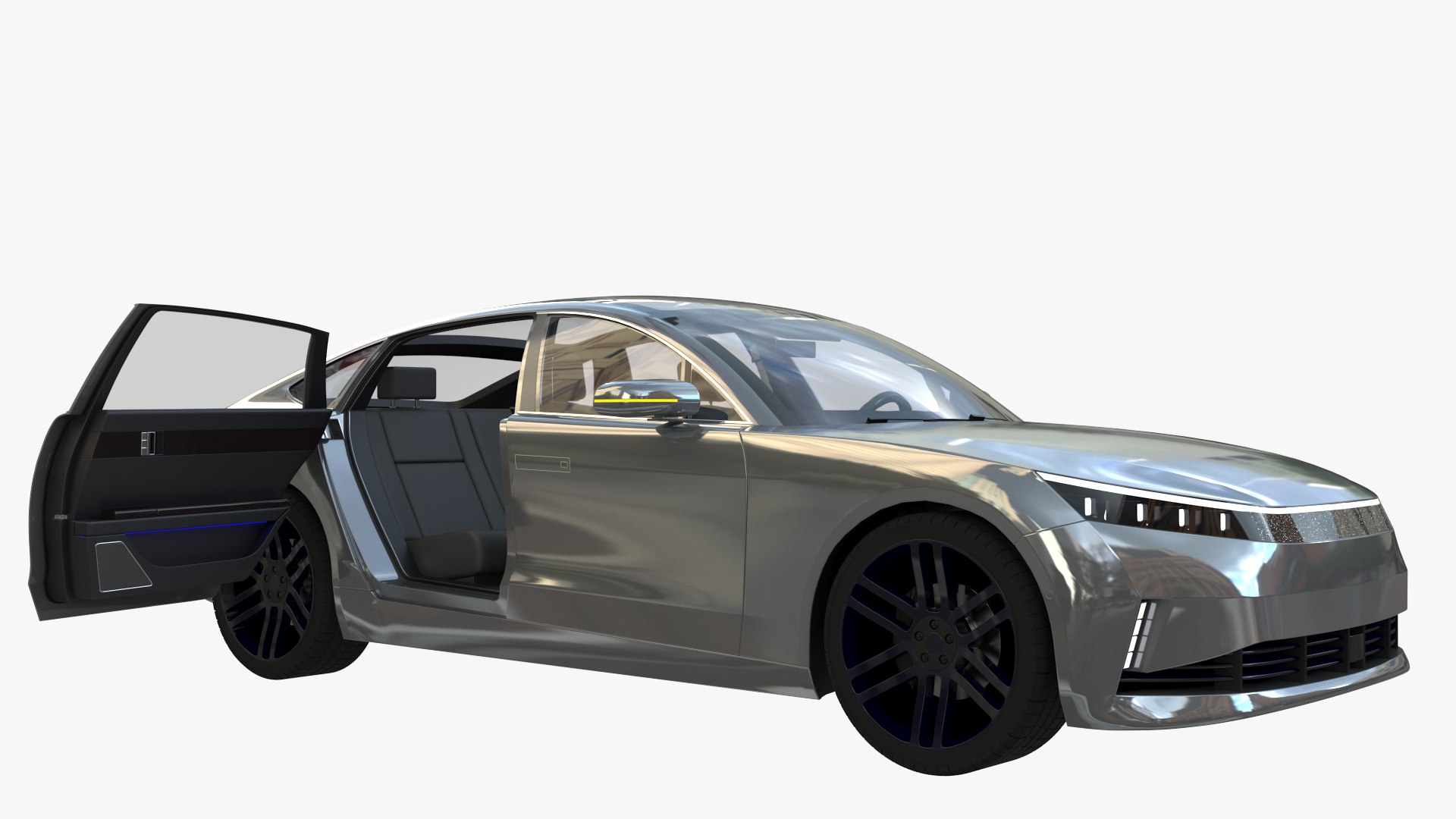 4-door Coupe 3D Model - TurboSquid 2217299