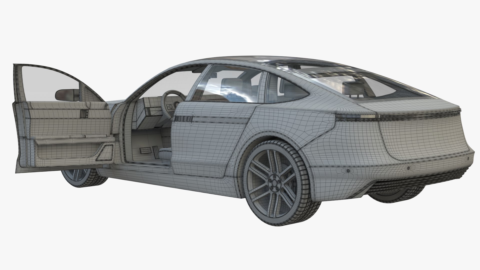 4-door Coupe 3D Model - TurboSquid 2217299