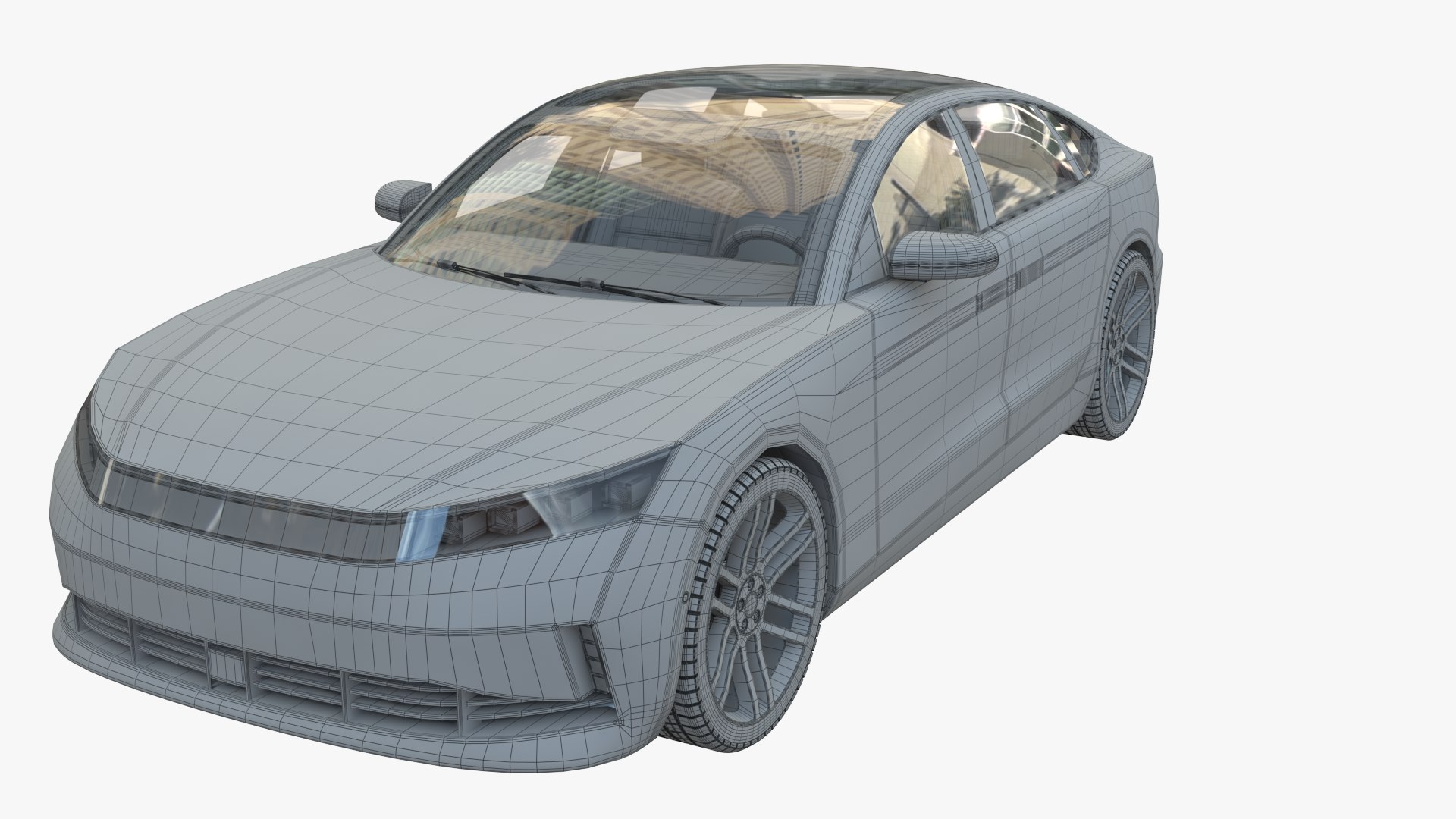 4-door Coupe 3D Model - TurboSquid 2217299