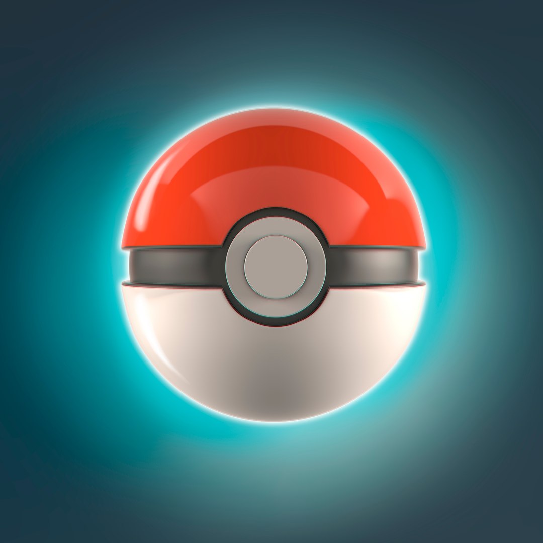 Pokemon Ball 3d Model