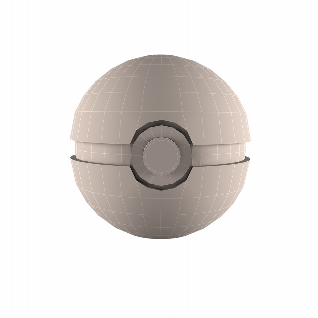 Pokemon Ball 3d Model