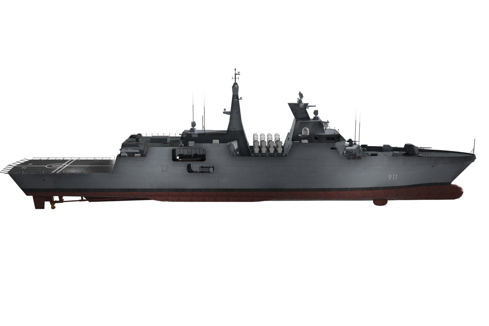 3D MEKO A200 El Moudamir Class Frigate - TurboSquid 2307139