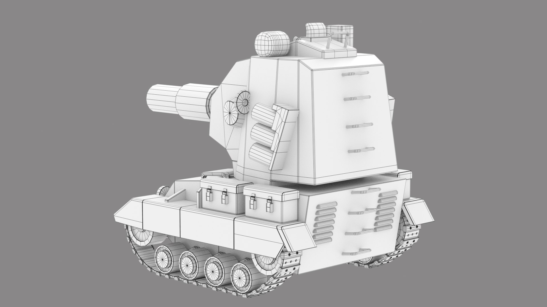 Cartoon Tank 2 3D - TurboSquid 2156591