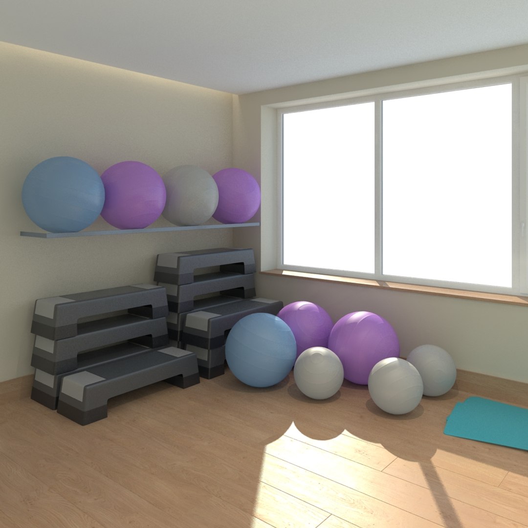 3d model of yoga studio