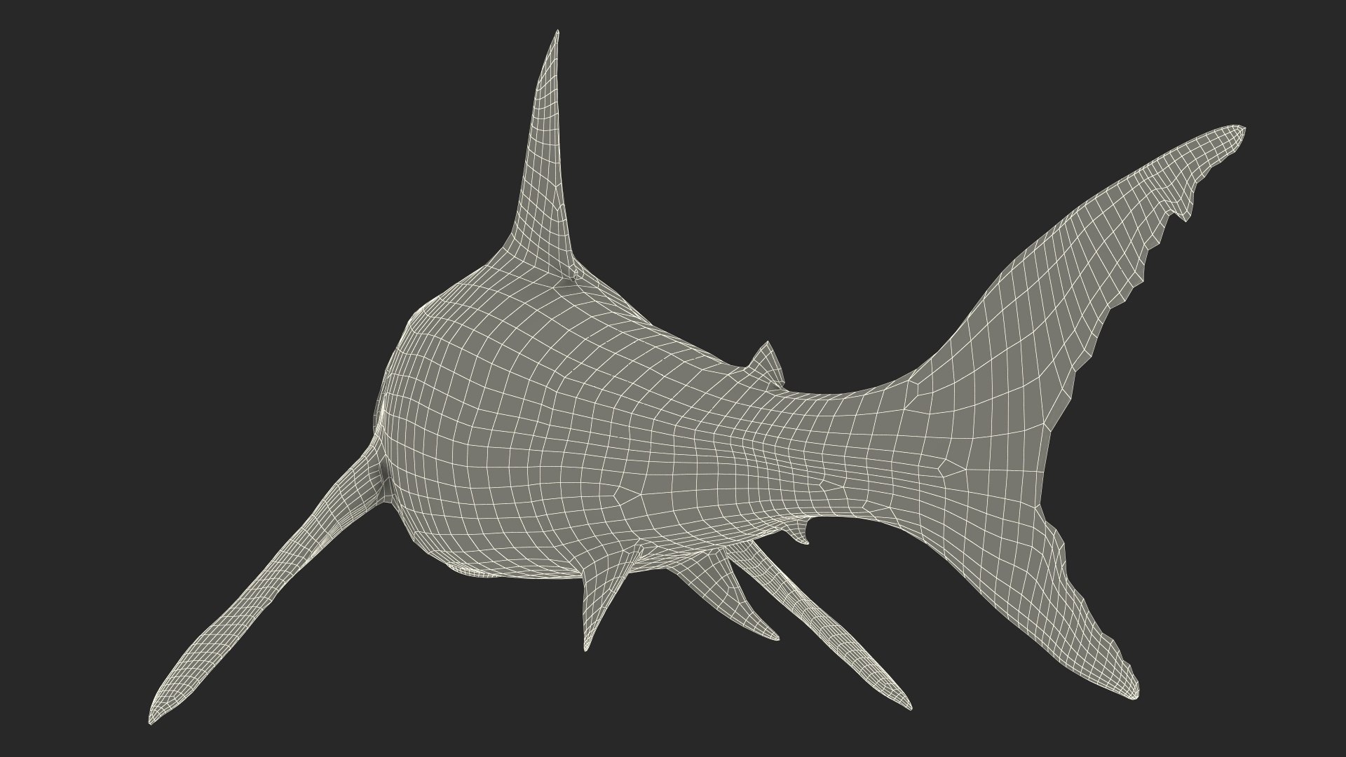 Great White Shark Blood Stained With Open Mouth 3D - TurboSquid 2140329