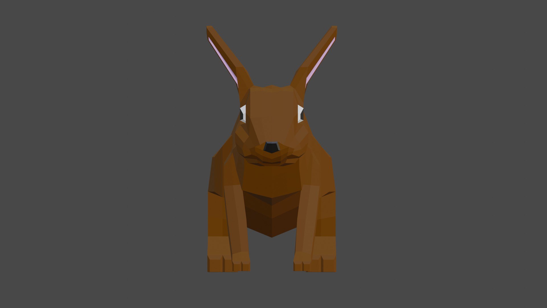 3D The Rabbit Low Poly - TurboSquid 2019744