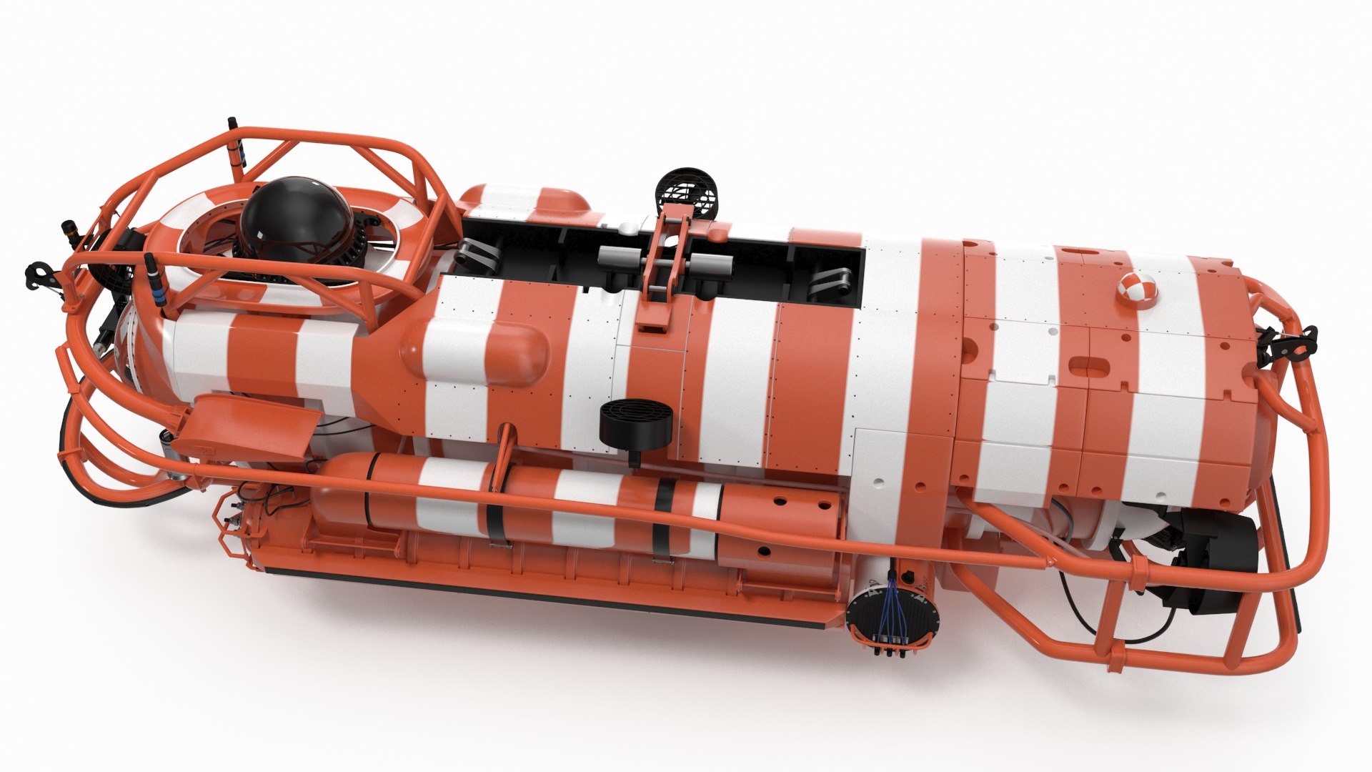 3D Rescue Submarine Orange Model - TurboSquid 2243531