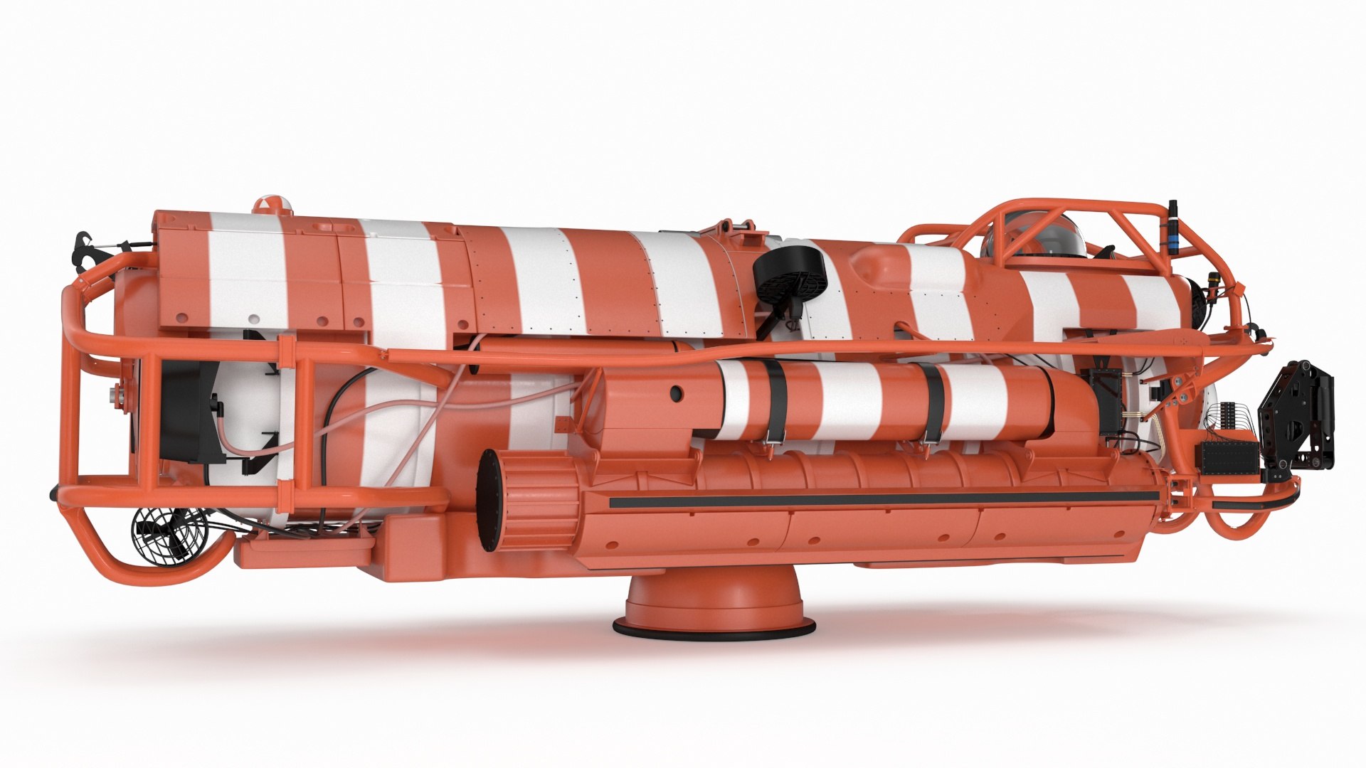 3D Rescue Submarine Orange Model - TurboSquid 2243531