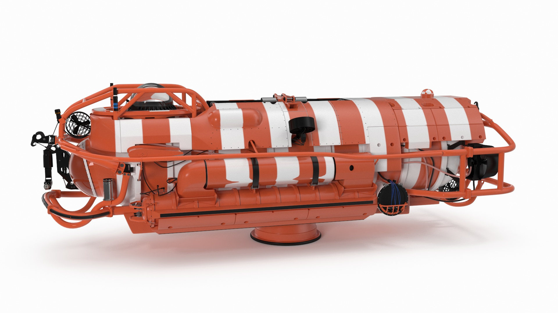 3D Rescue Submarine Orange Model - TurboSquid 2243531