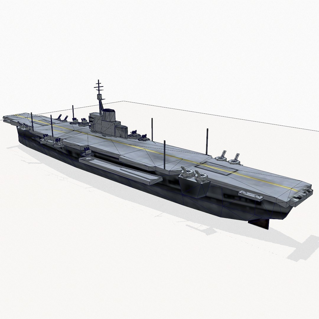 3d Implacable-class Aircraft Carrier Class Model