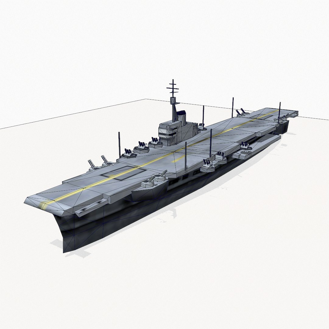 3d Implacable-class Aircraft Carrier Class Model