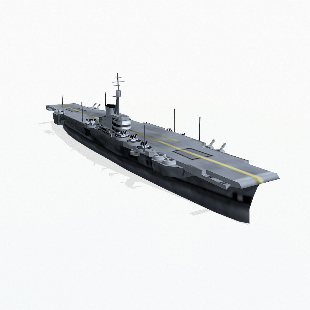 3d Implacable-class Aircraft Carrier Class Model