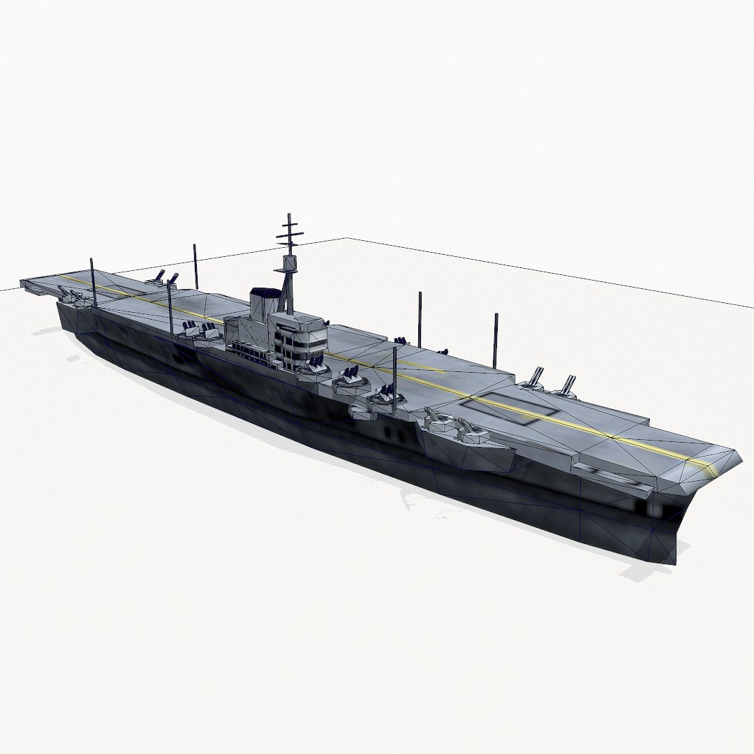 3d Implacable-class Aircraft Carrier Class Model