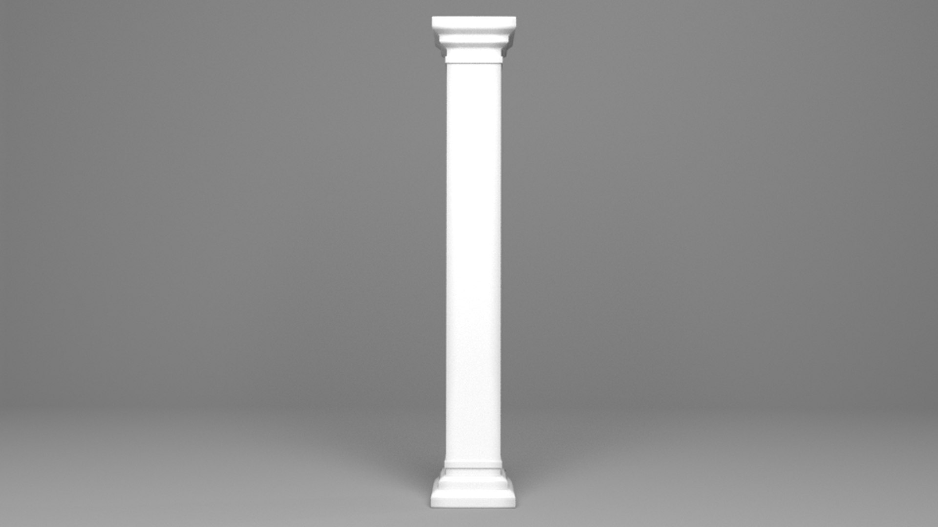 3D Pillar Square 1 - TurboSquid 1572712