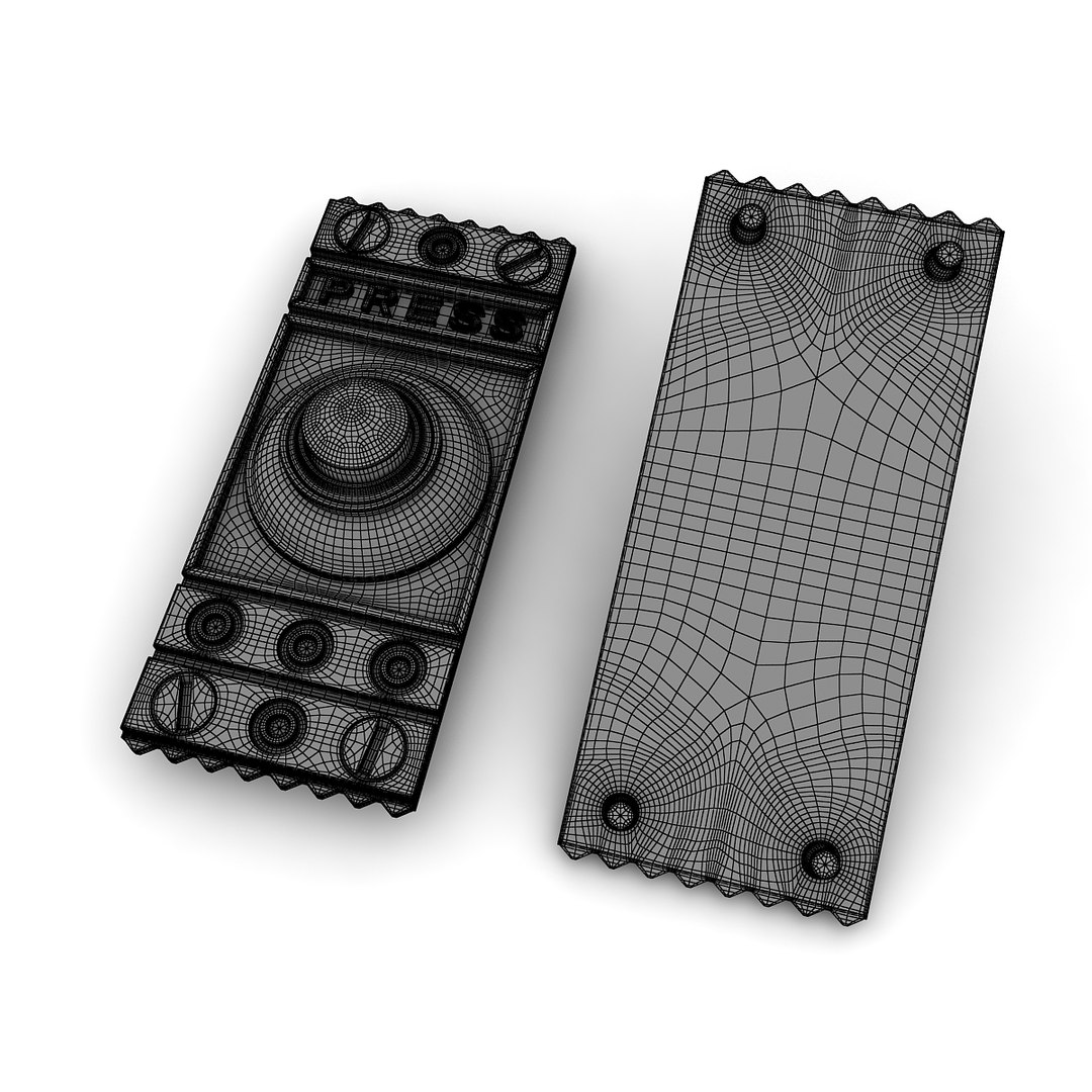 3d model of door bell