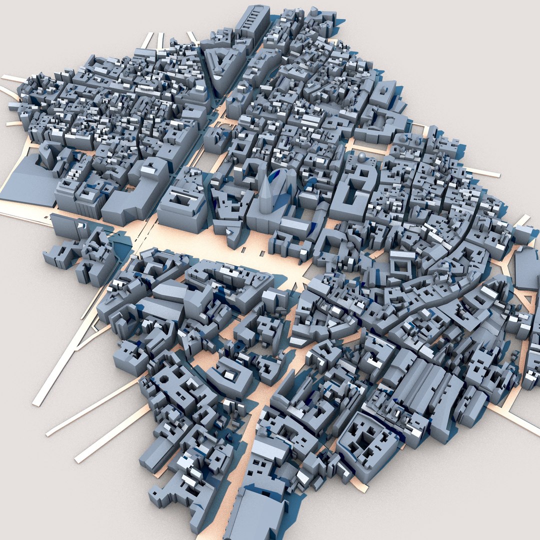 3D Model Cathedral In Barcelona Spain - TurboSquid 2355432