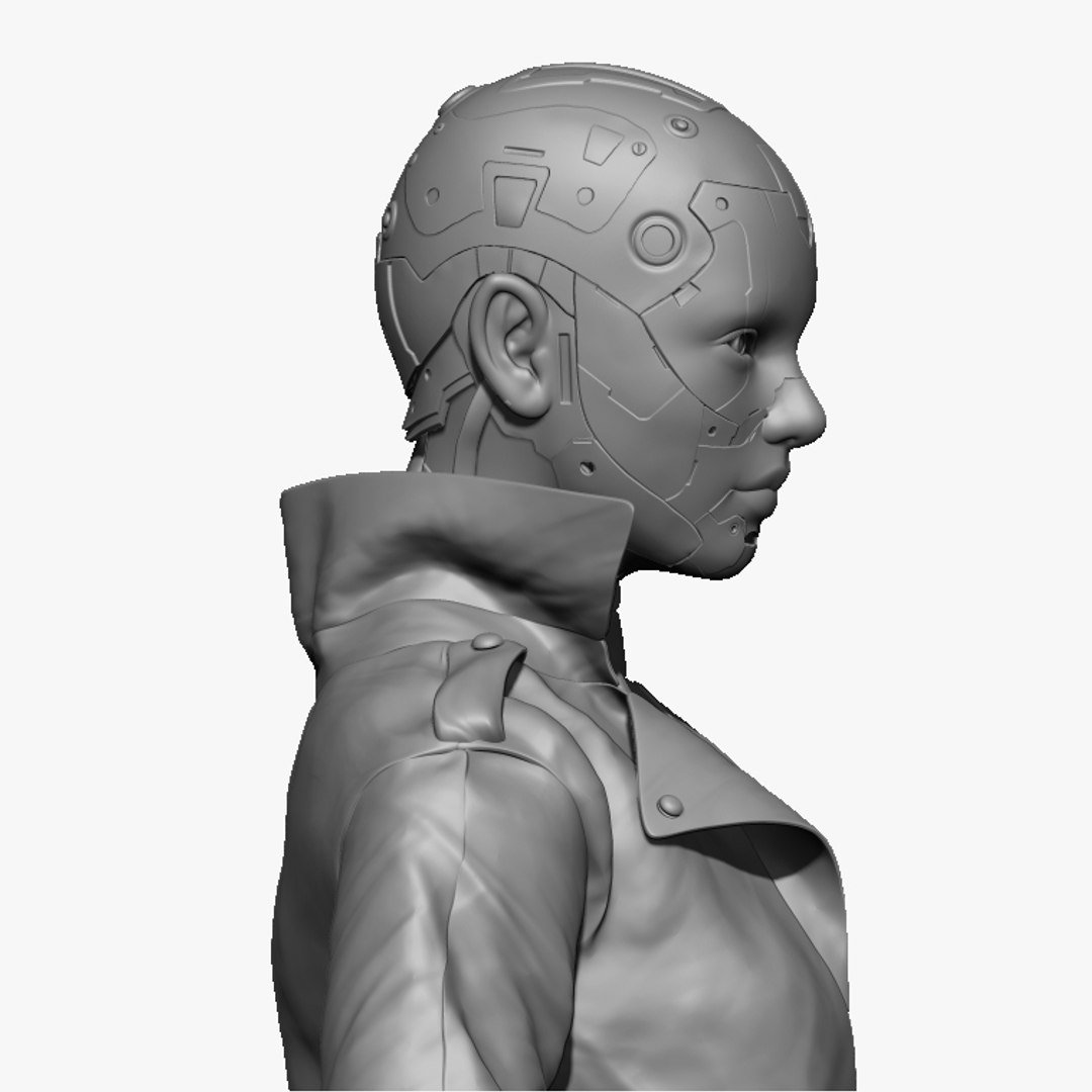 Woman Cyborg Zbrush 3d Obj