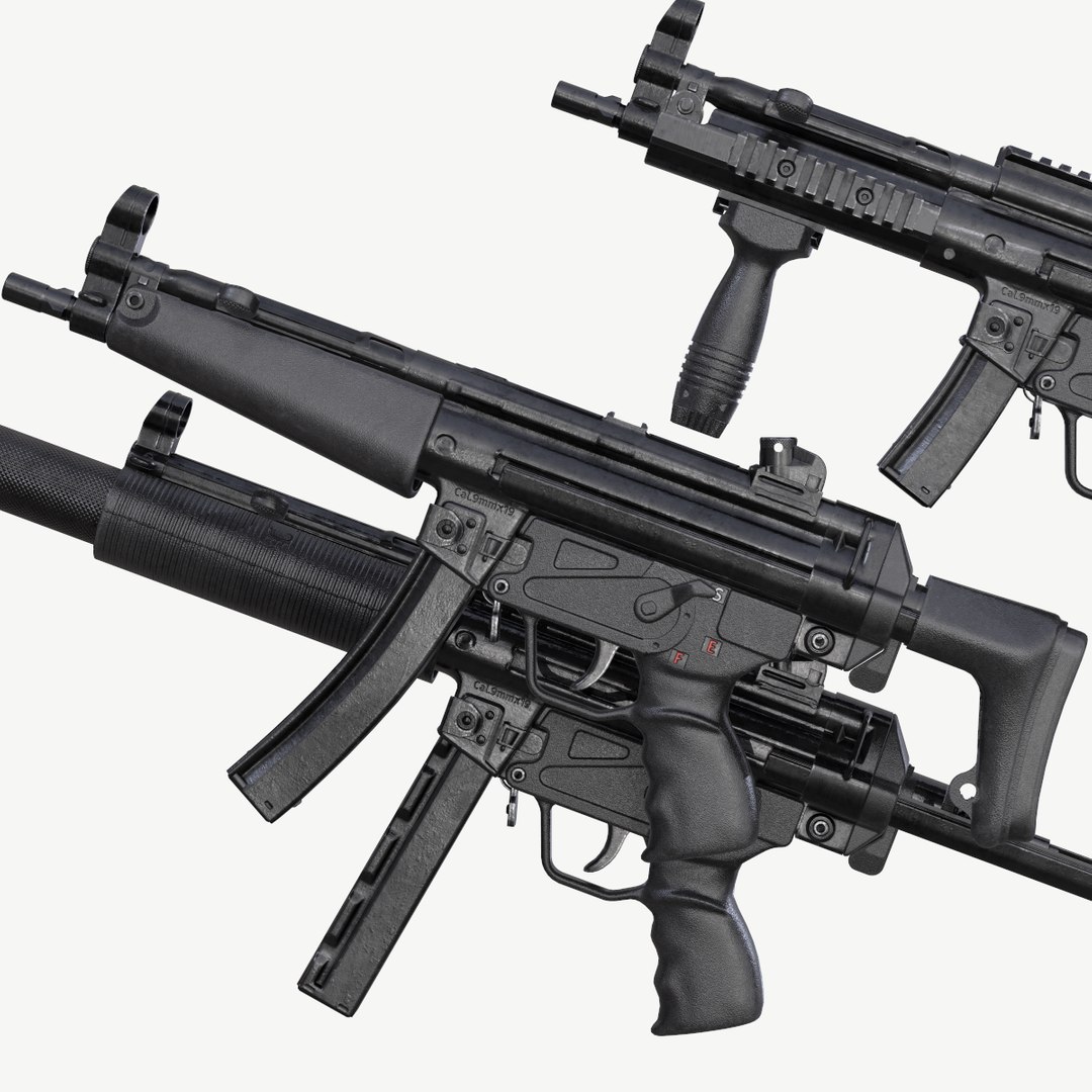 3D MP5A3 MP5SD3 With Upgrades Game Ready - TurboSquid 2339925