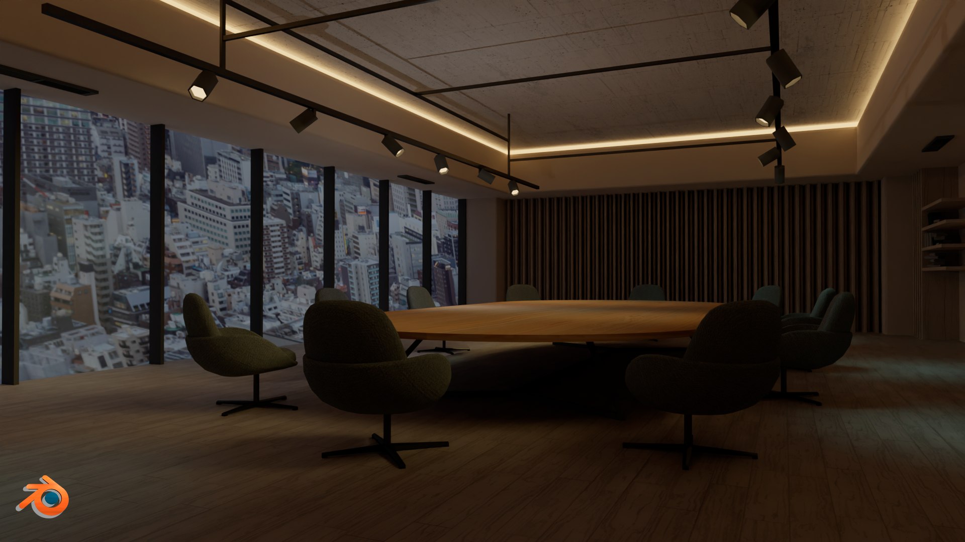 Conference Room 02 3D model - TurboSquid 2170009