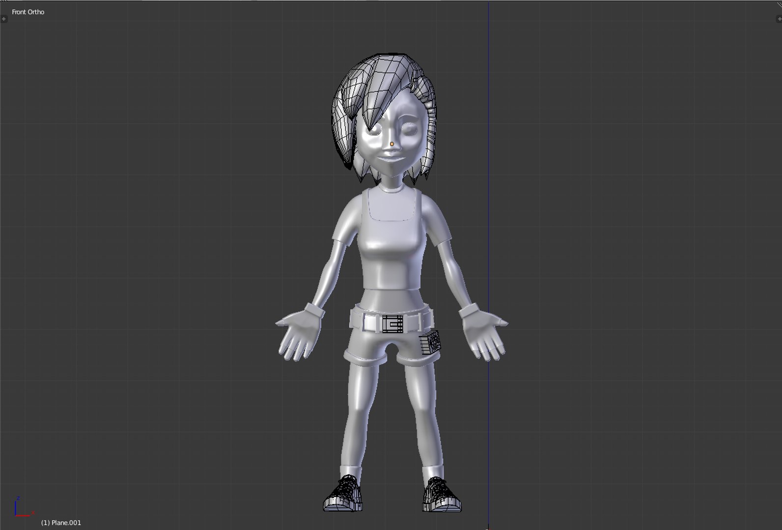 Anime Character Female 3D Model - TurboSquid 1283618