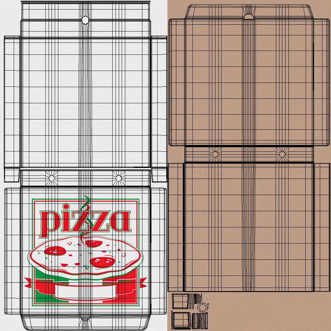 Pizza Box 3D model - TurboSquid 2168066