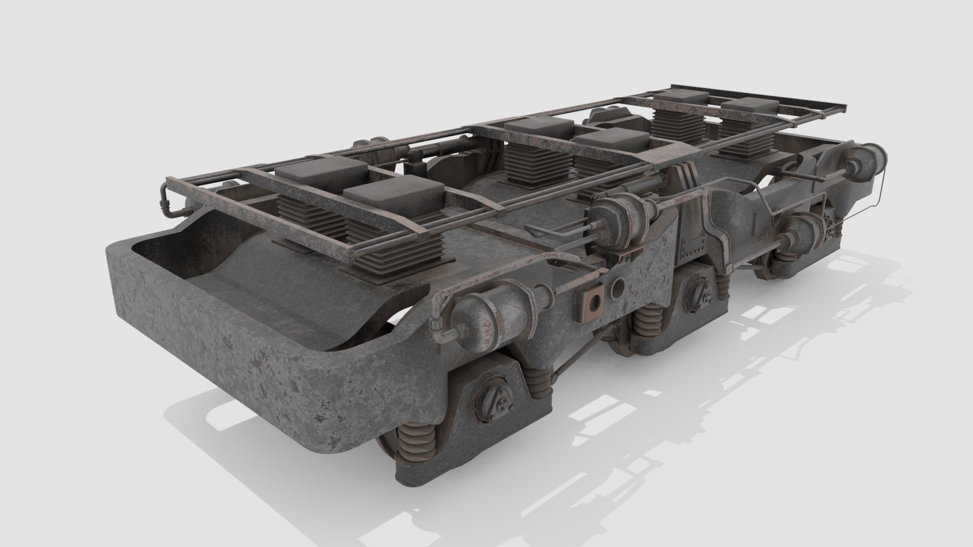Railway Bogie 3D Model - TurboSquid 1879301