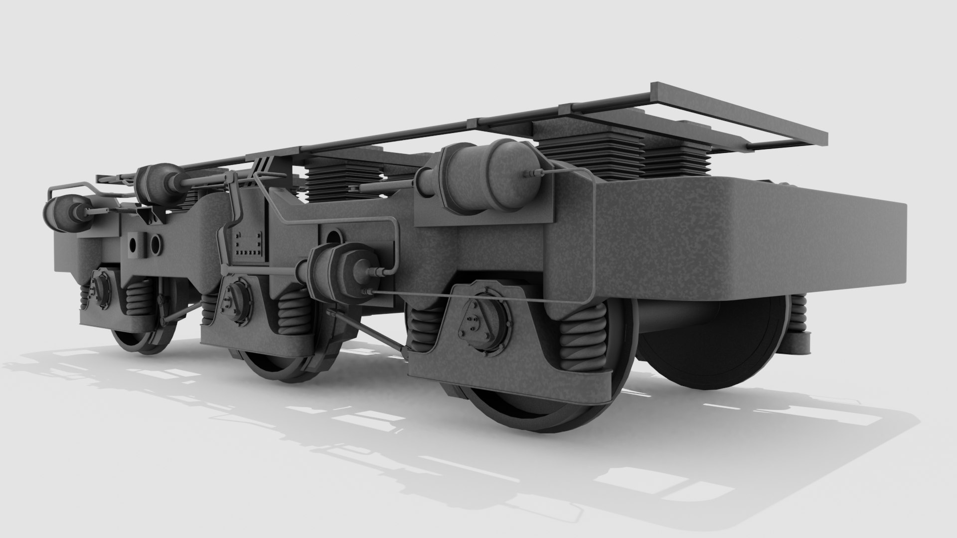Railway Bogie 3D Model - TurboSquid 1879301