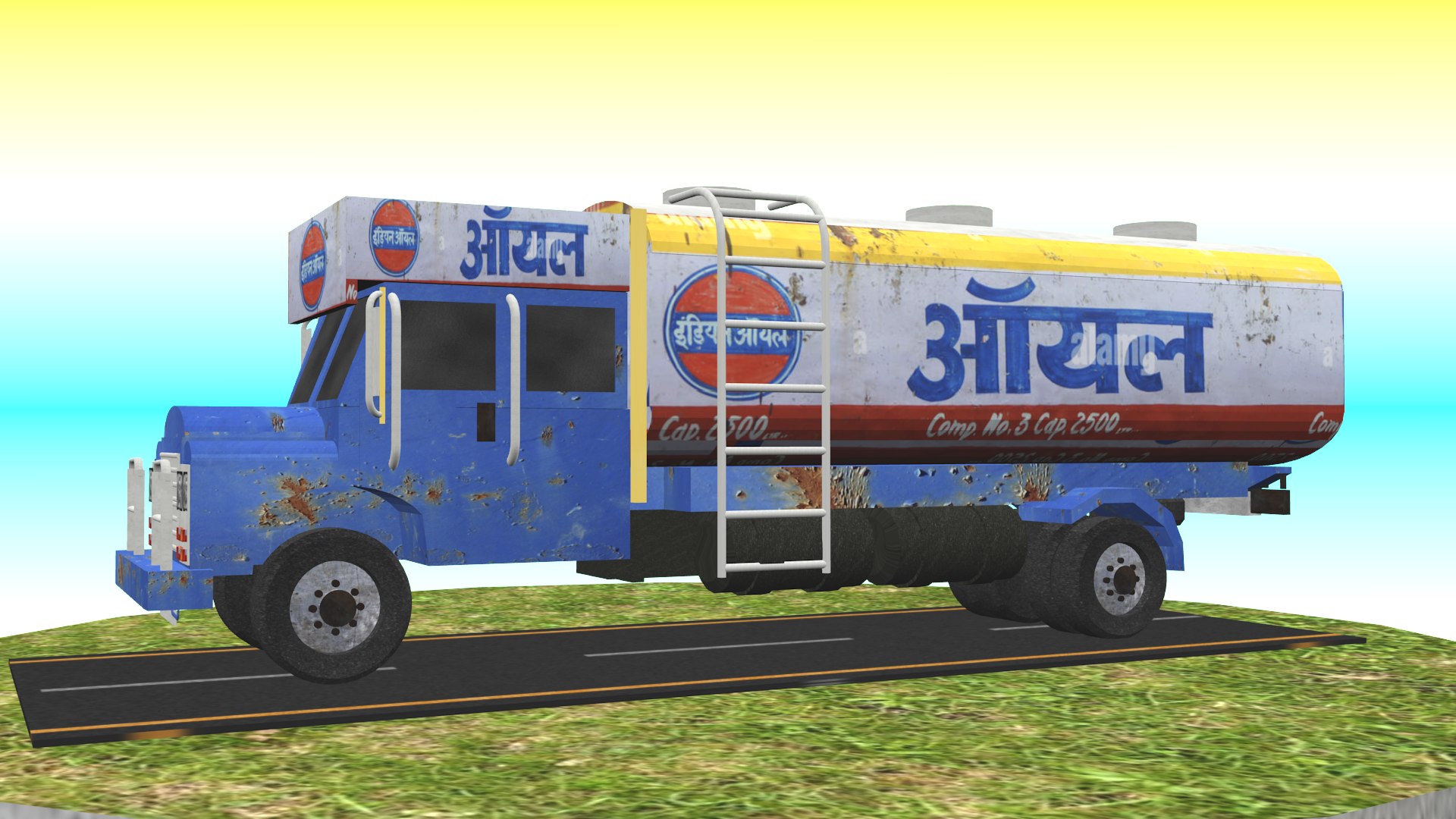 Indian Truck Model 7 Model - TurboSquid 2383007