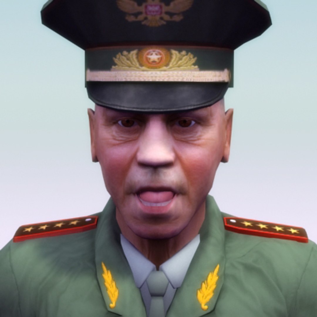 3d Model Of Russian General Officer