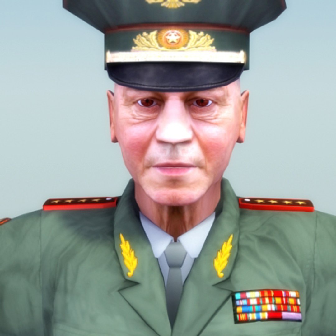 3d Model Of Russian General Officer